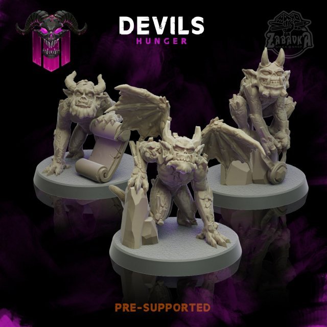 Set of Devils - 25mm miniature for DnD, Tabletop games and collectors
