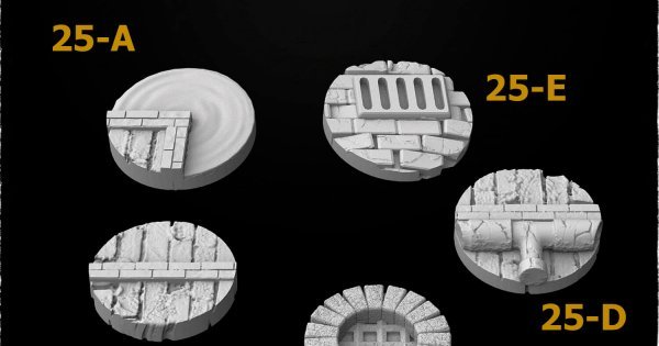 25mm Sewers Resin Base Toppers