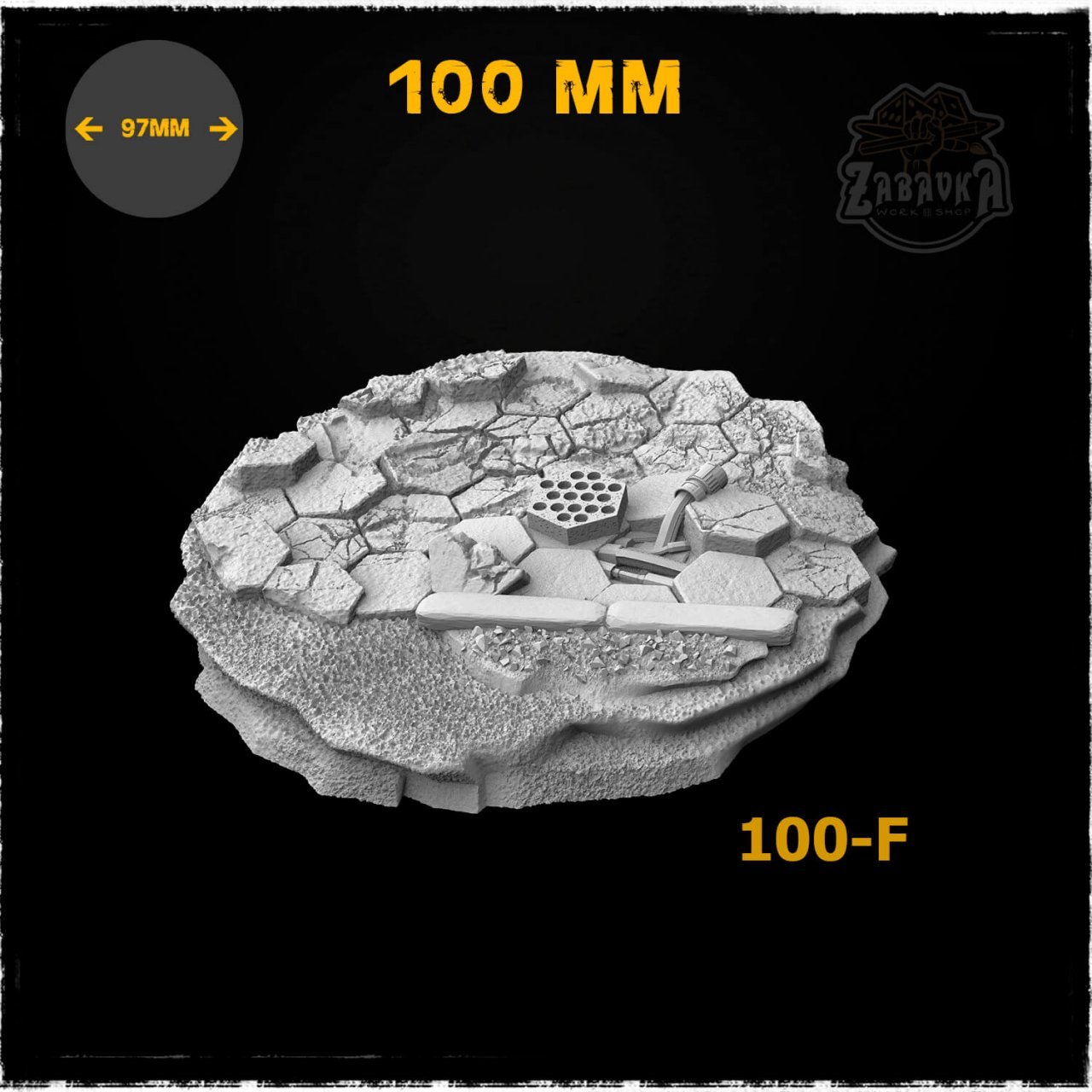 100mm Hex Resin Base Toppers