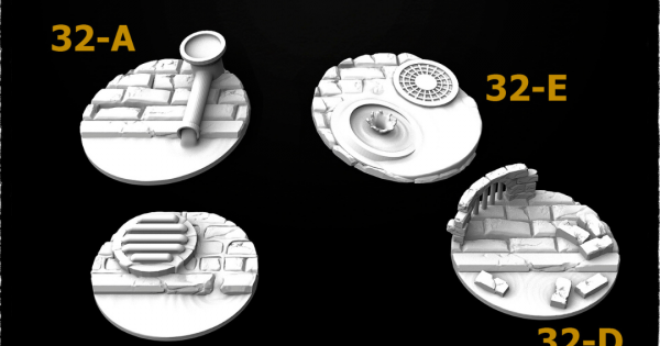 Sewers - 32mm Resin Base Toppers