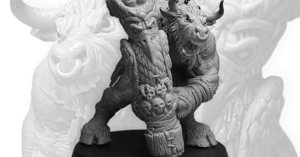 Bull - 28mm miniature for DnD, Tabletop games and collectors