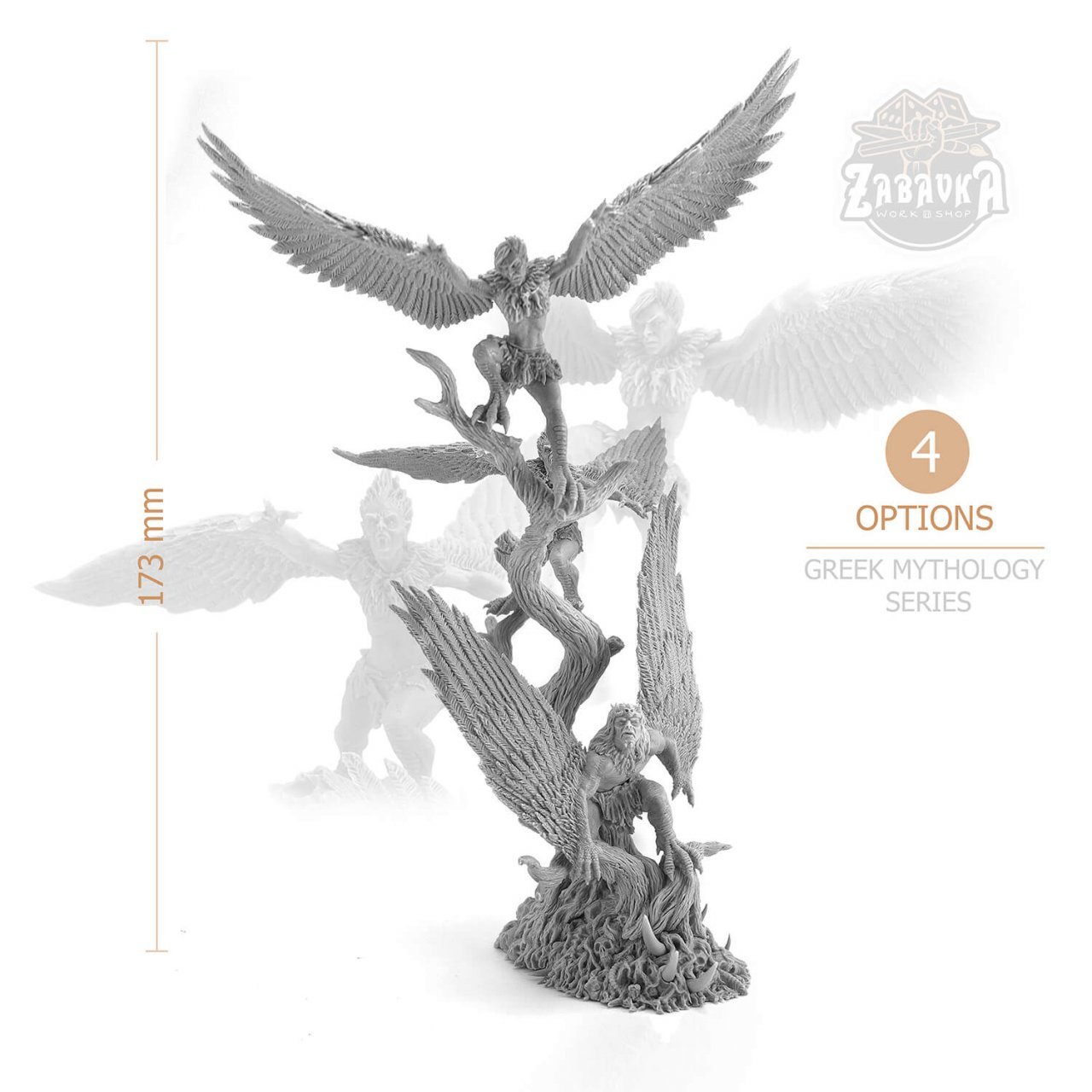 Set of the Harpies resin collectible miniatures
